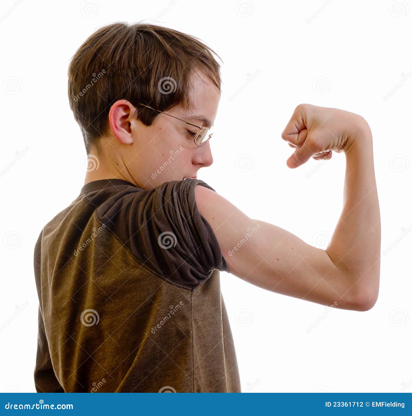 Look at my muscles stock photo. Image of maturing, muscle - 23361712
