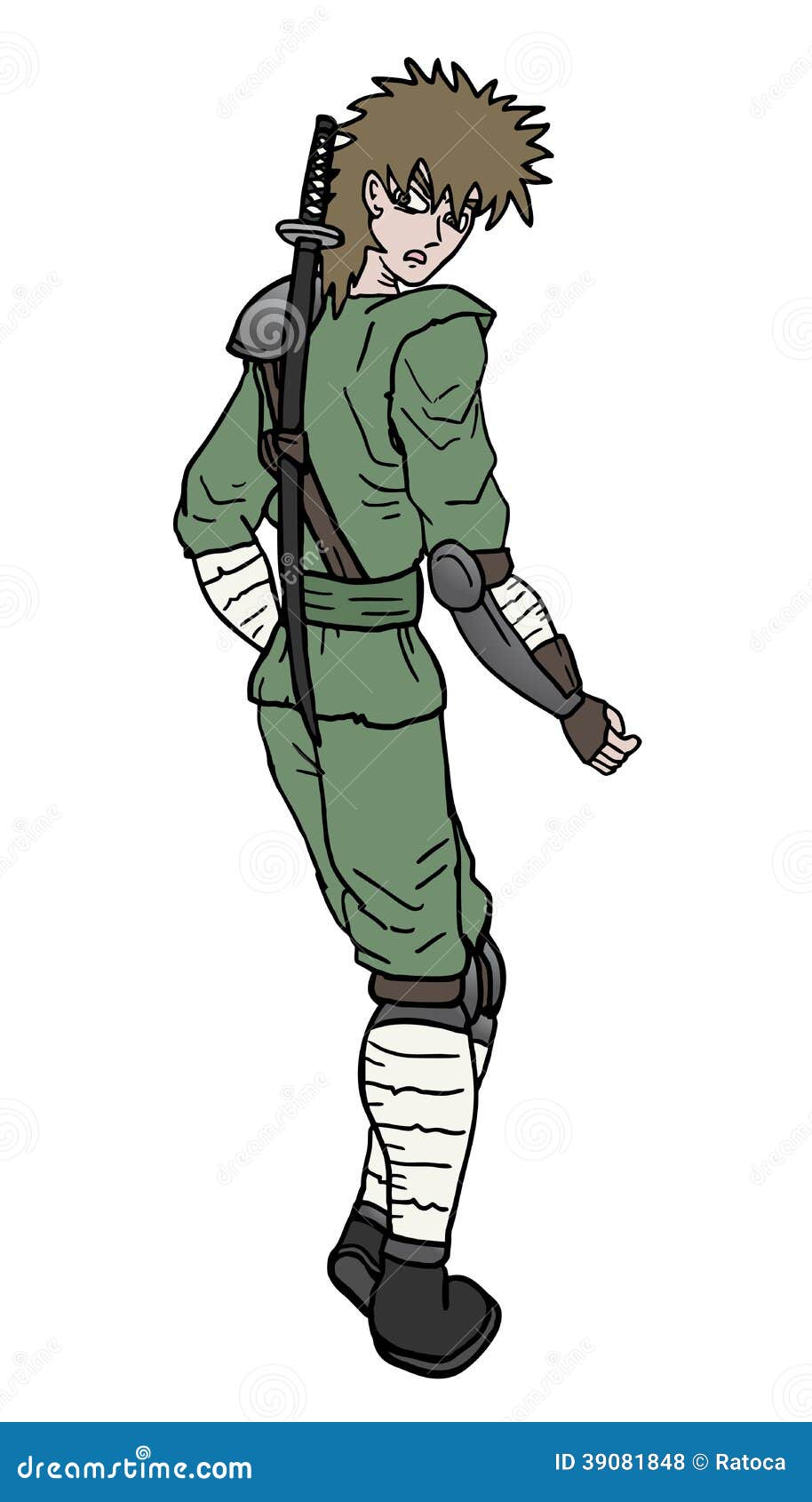 Look ninja stock vector. Illustration of attack, challenger - 39081848