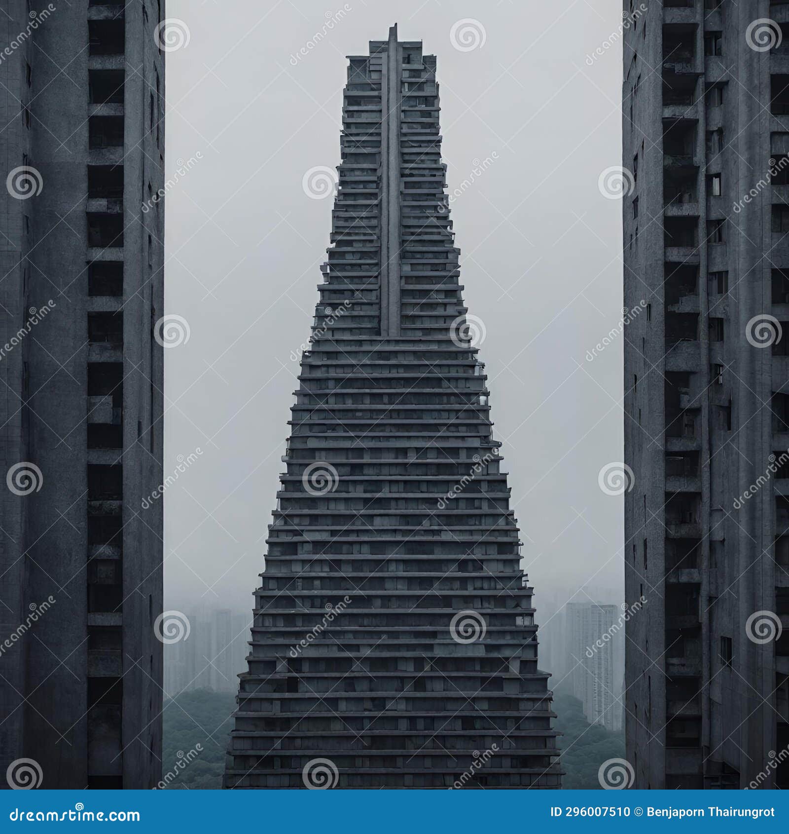 Look Over Tall Building Windows - 1 Stock Illustration - Illustration ...