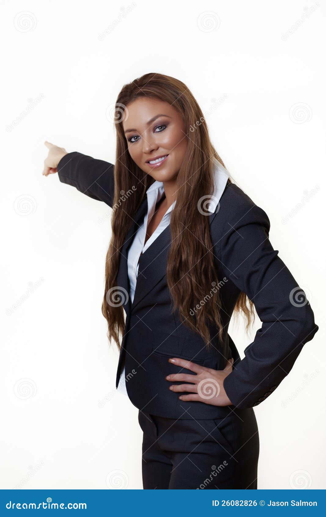 Look over there stock photo. Image of finger, gesturing - 26082826