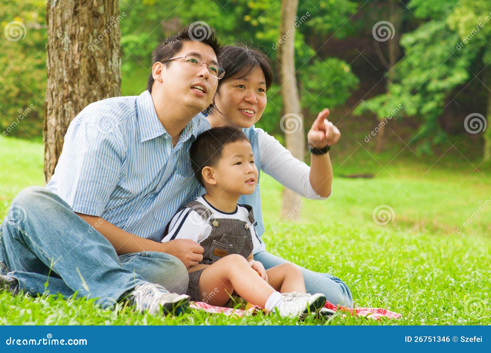 Look over there! stock photo. Image of husband, male - 26751346