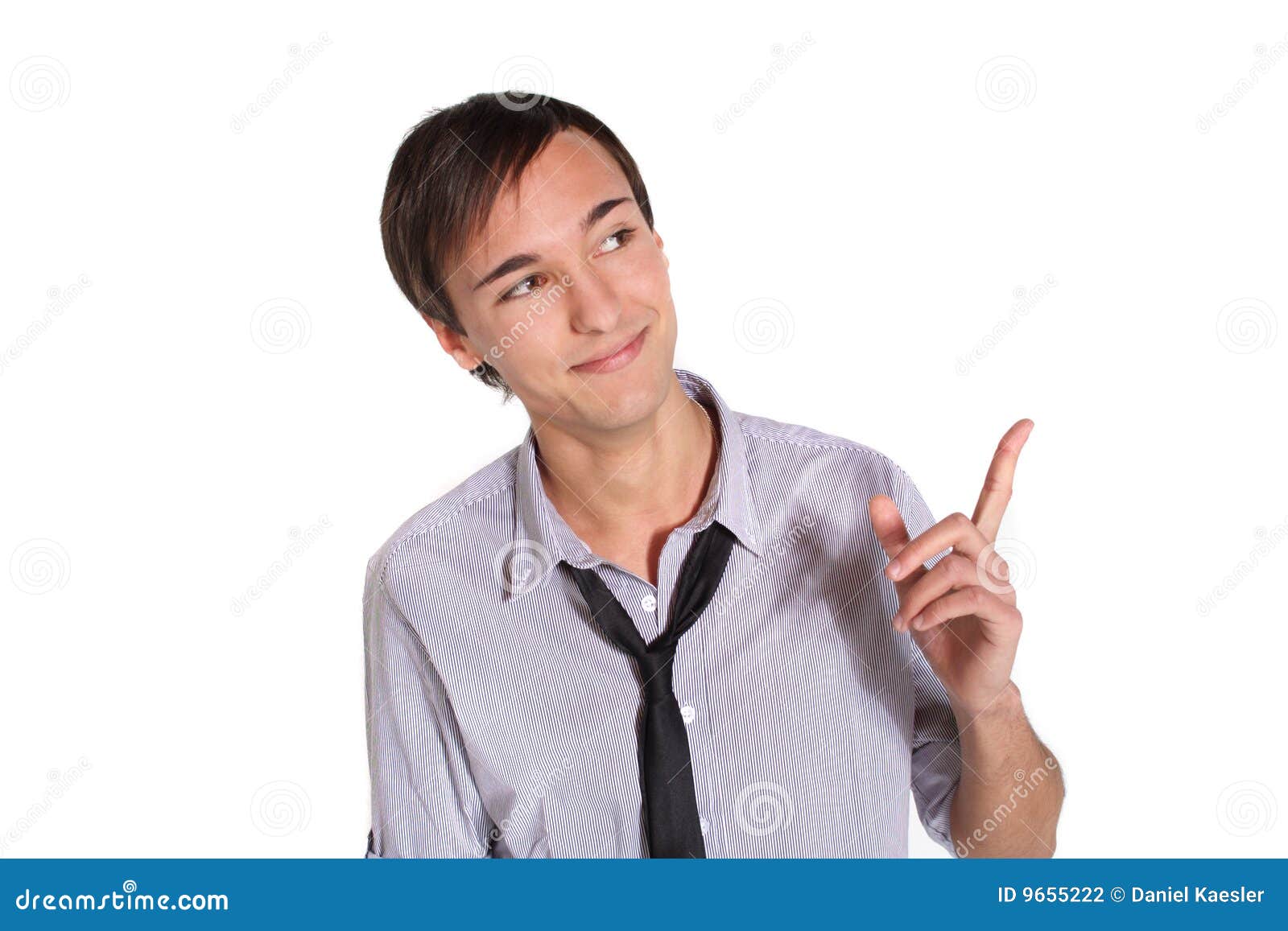 Look over there stock photo. Image of human, shirt, gesture - 9655222