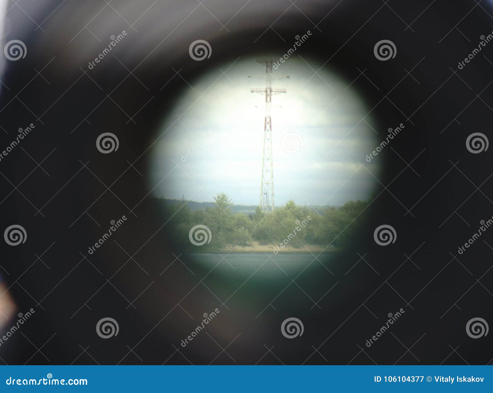 Look at the Real Scope Sight View Stock Image - Image of aiming, look ...