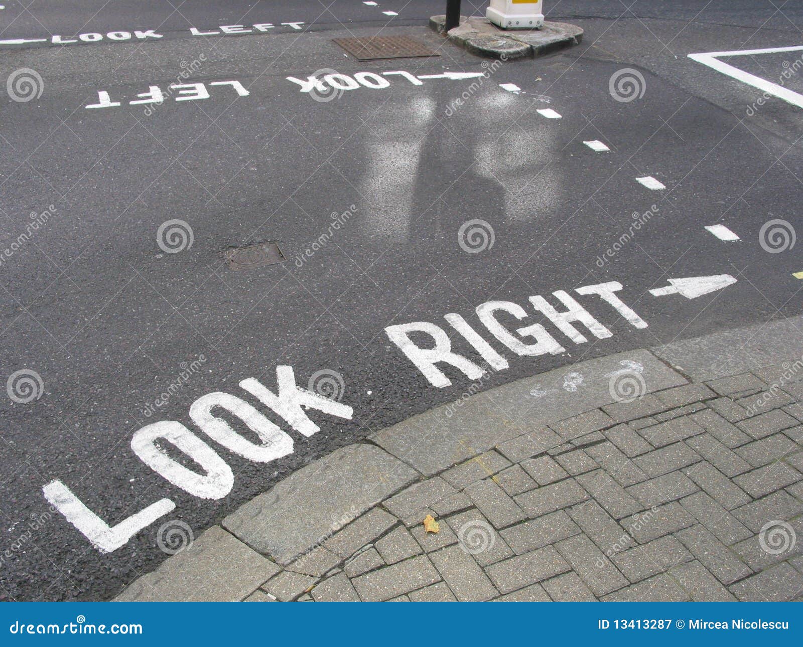 Look Right stock image. Image of street, pedestrians - 13413287