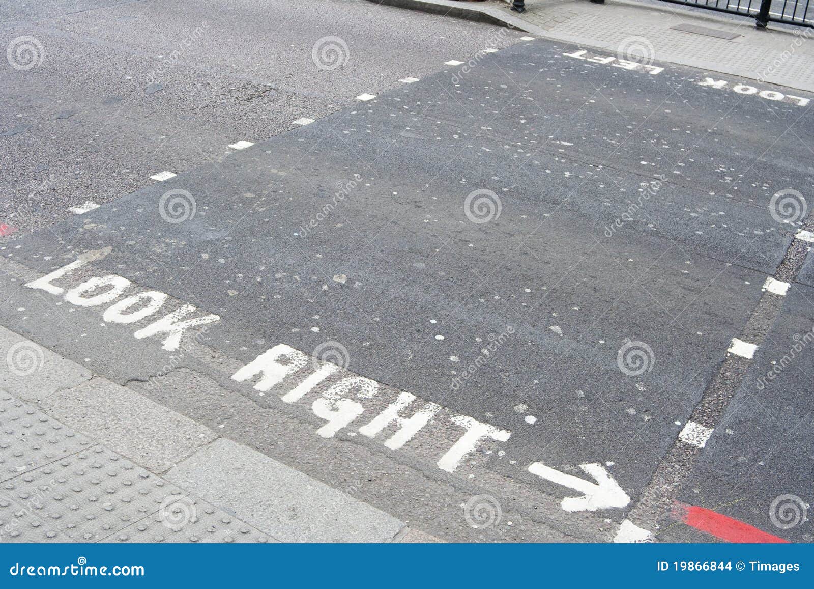 Look right stock photo. Image of street, crossing, sign - 19866844