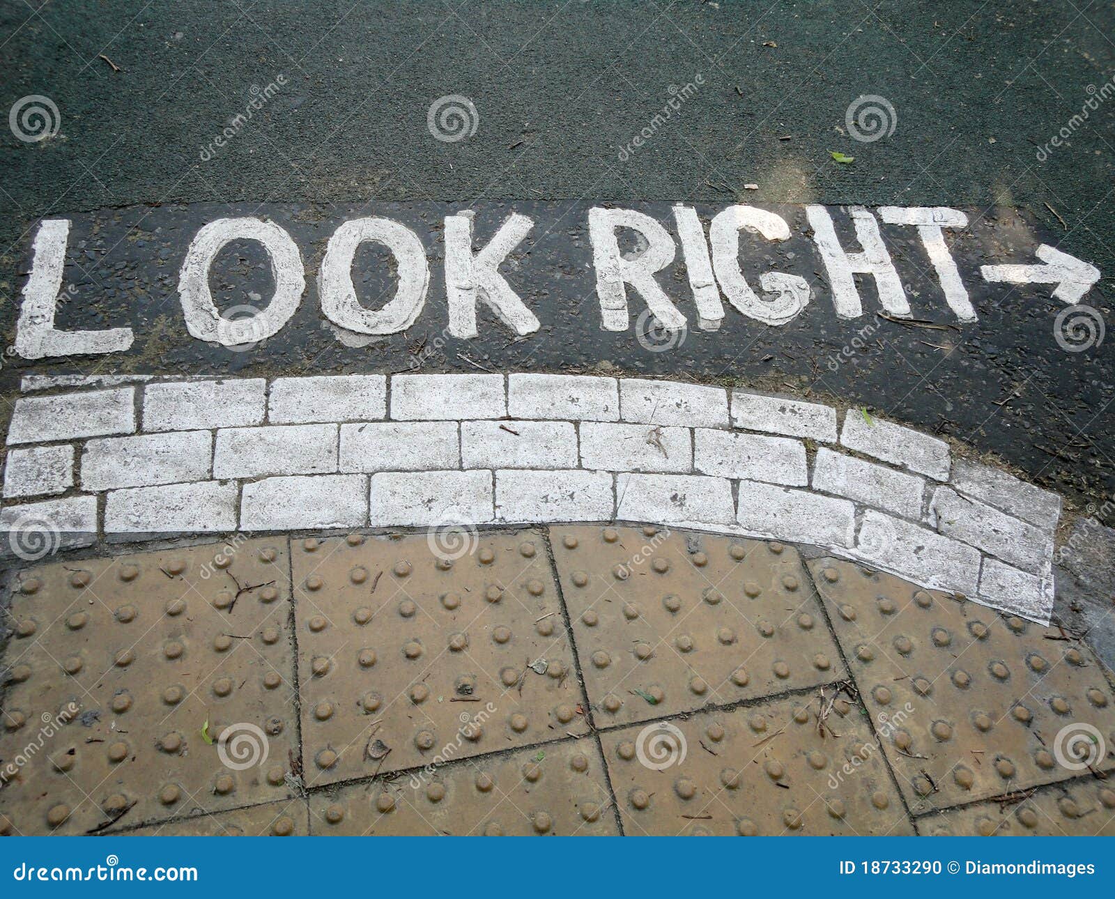 Look Right Pedestrian Crossing Road Sign Stock Photo - Image of outside ...