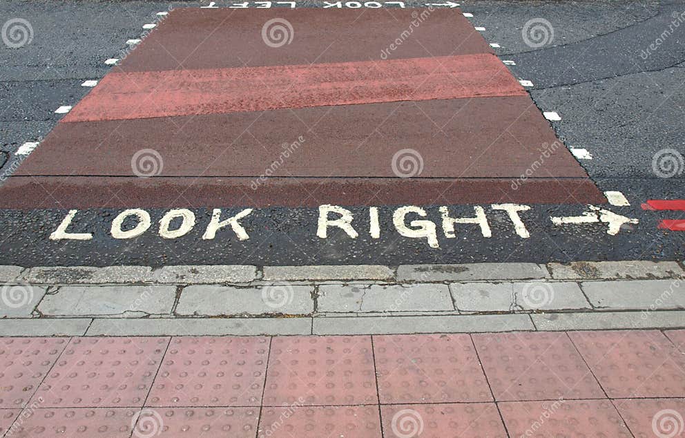 Look Right sign stock image. Image of crossroads, signal - 14326225