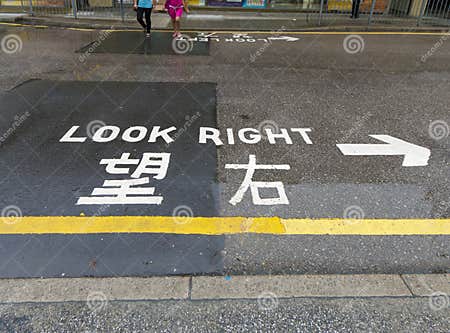 Look right sign stock image. Image of crossing, arrow - 25738799