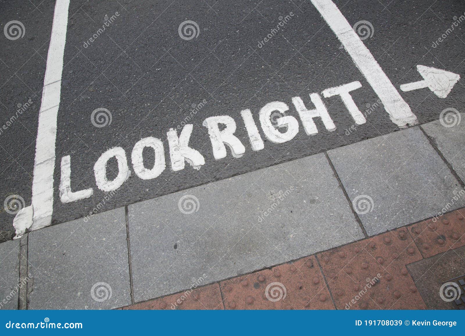 Look Right Sign stock image. Image of diagonal, traffic - 191708039