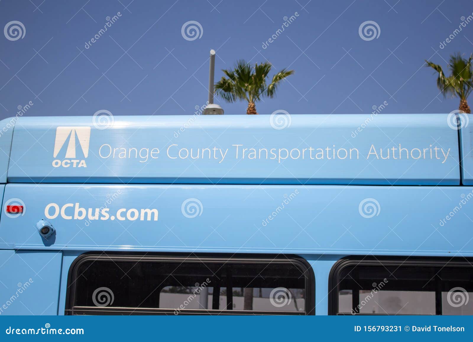 OCTA transit bus editorial photo. Image of landscape - 156793231