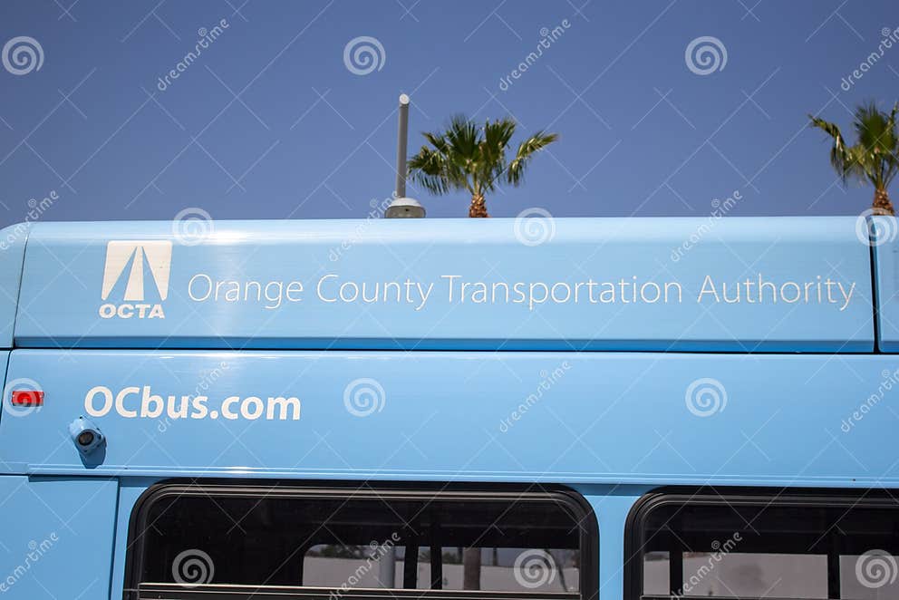 OCTA transit bus editorial photo. Image of landscape - 156793231