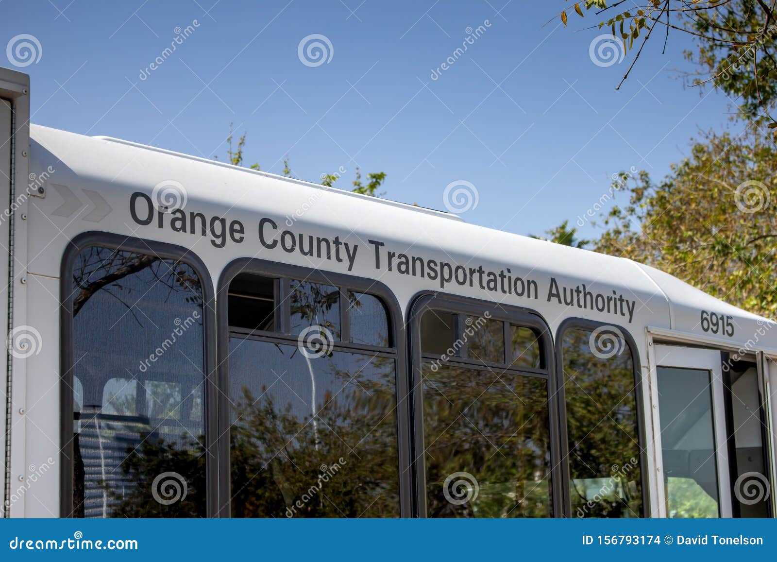 OCTA transit bus editorial stock image. Image of decal - 156793174
