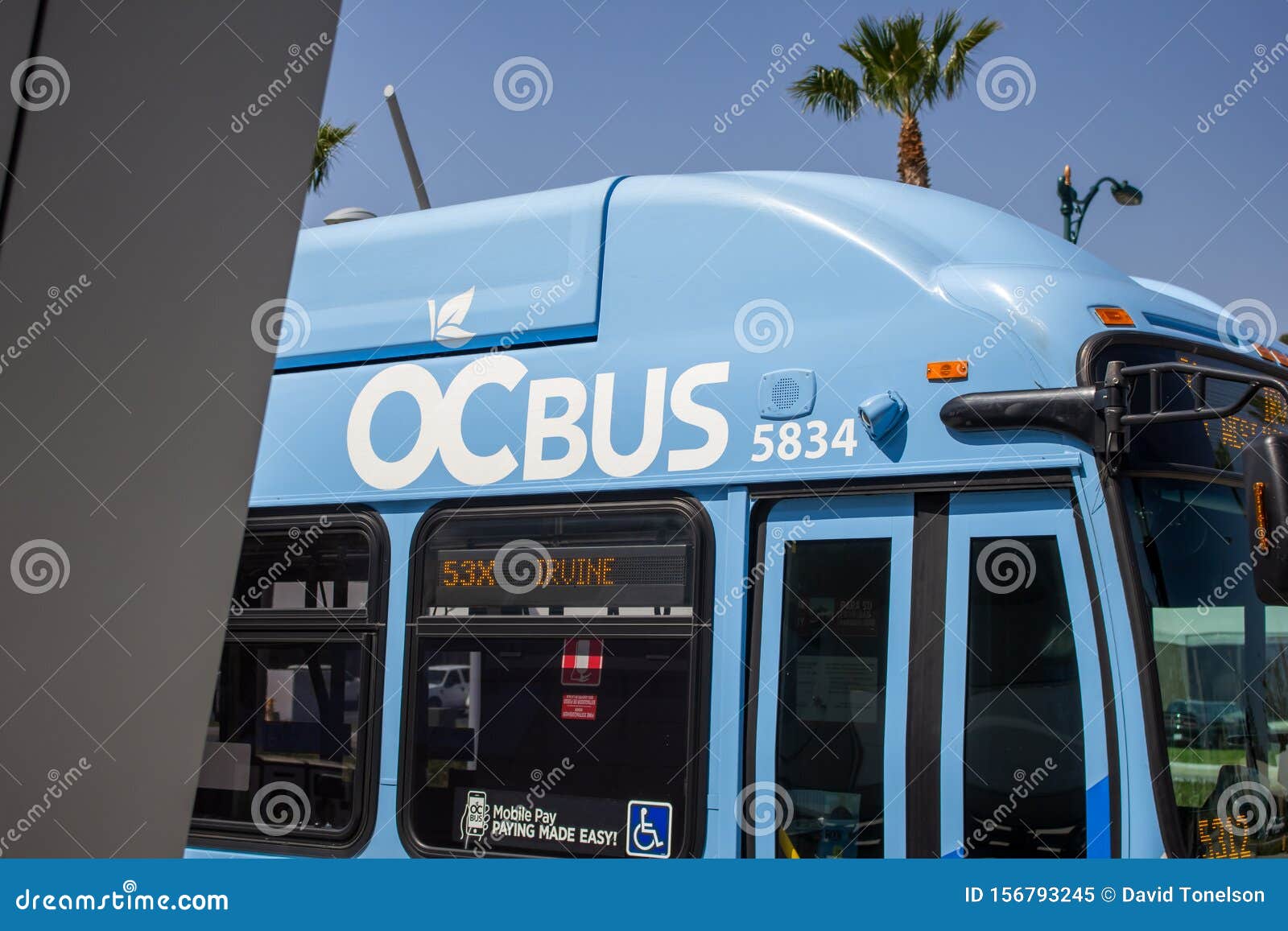 OCTA transit bus editorial image. Image of government - 156793245