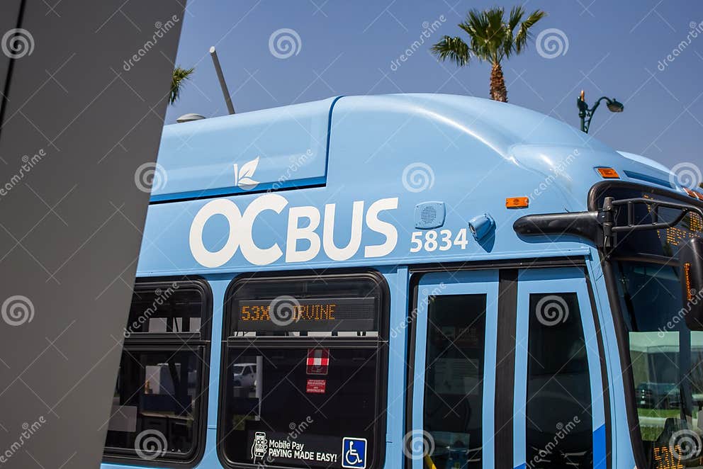 OCTA transit bus editorial image. Image of government - 156793245