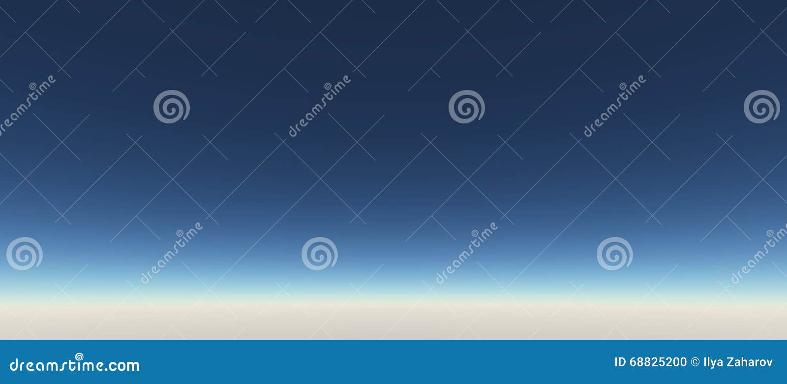 Look at the Sky with a White Glow on the Horizon Stock Illustration ...