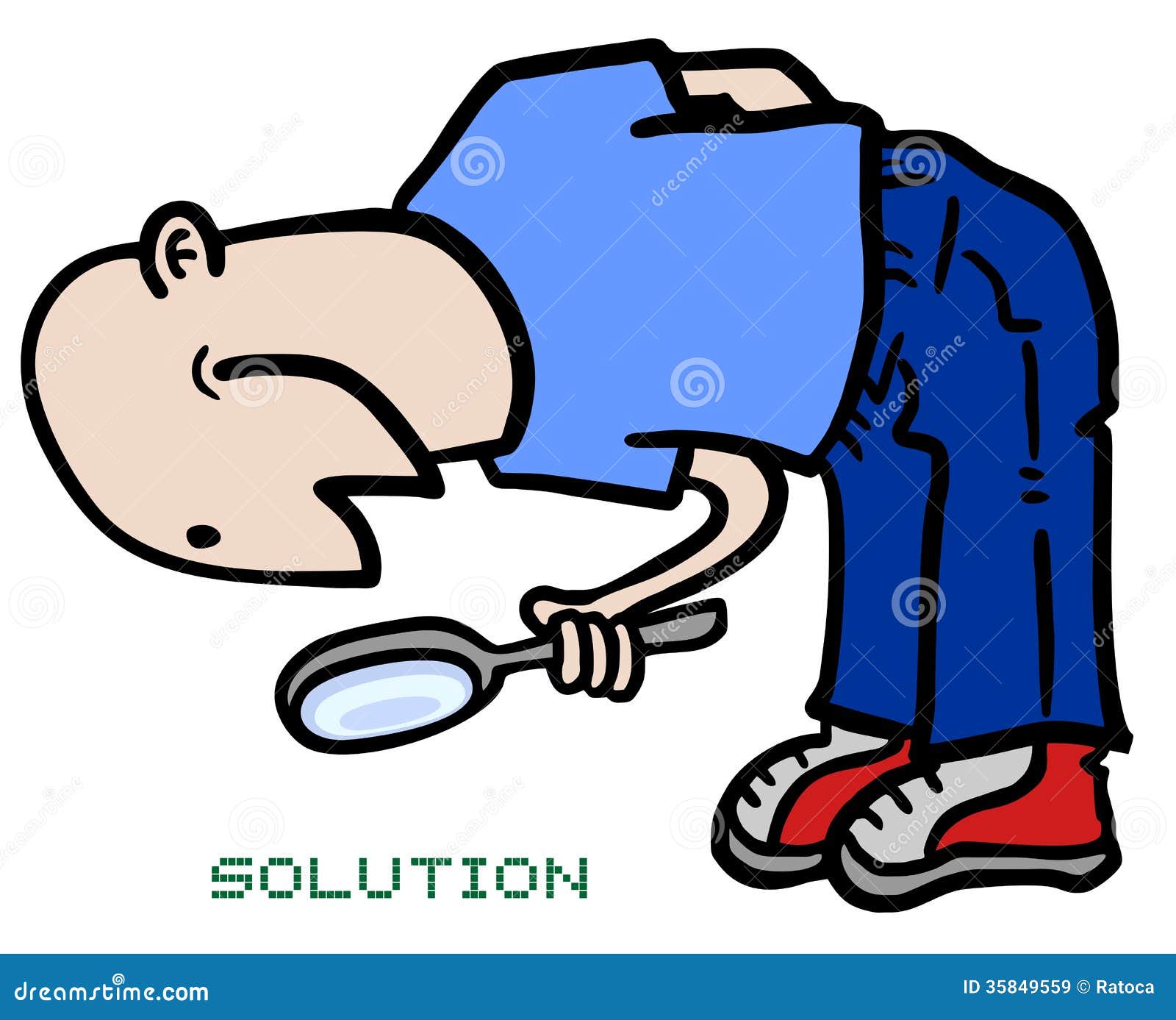 Look for solution stock vector. Illustration of drawing - 35849559