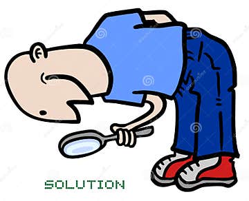 Look for solution stock vector. Illustration of drawing - 35849559