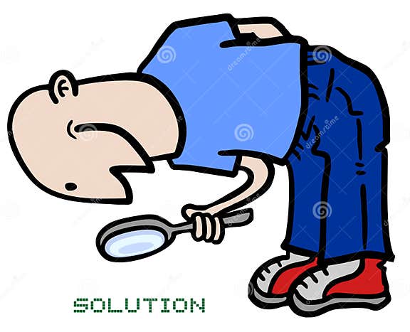 Look for solution stock vector. Illustration of drawing - 35849559