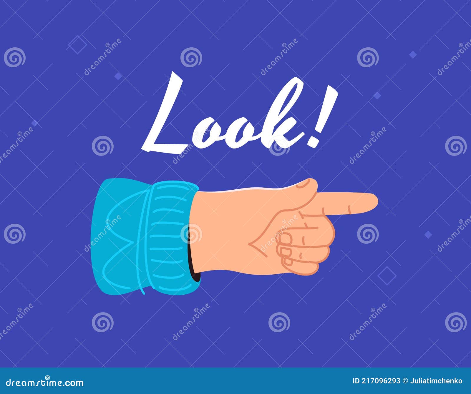 Look There is Something Important Stock Vector - Illustration of ...
