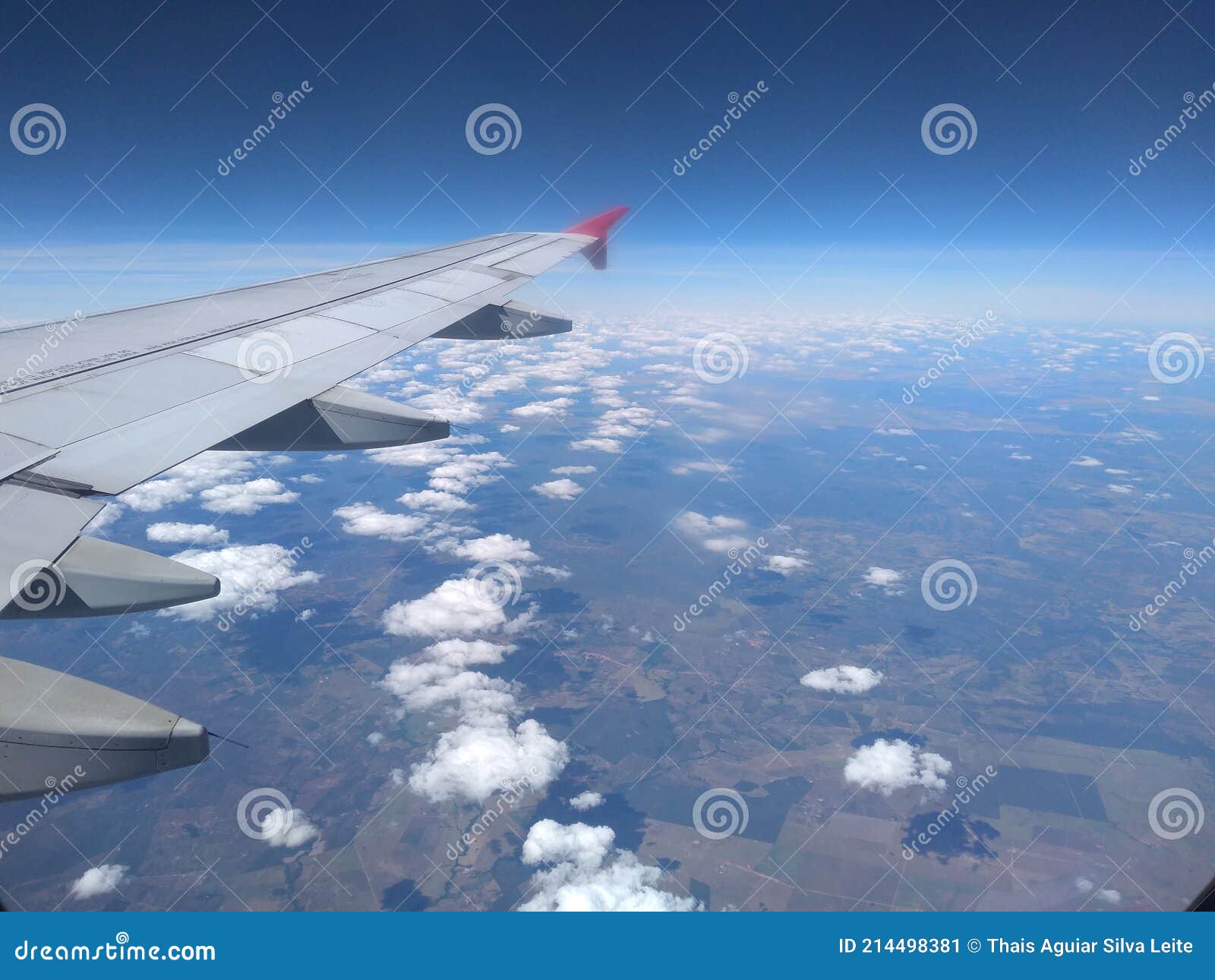 Look from the Top of the Plane Stock Image - Image of airline, aircraft ...