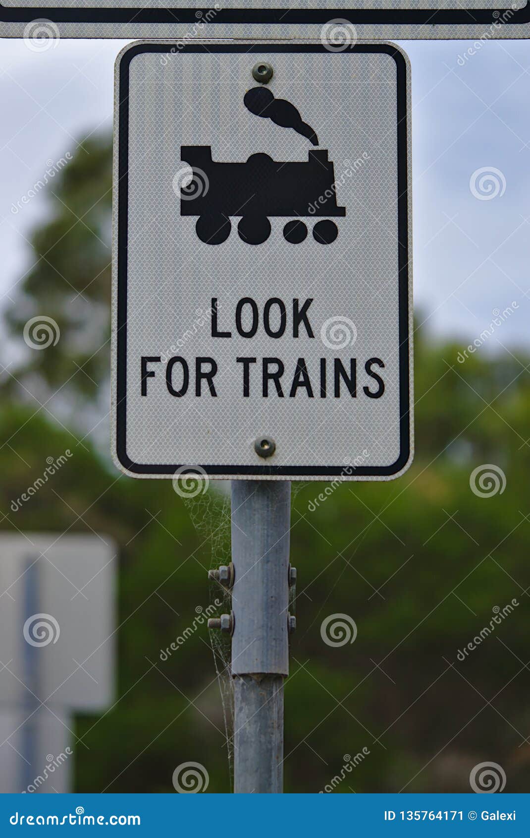 Look for Trains Sign in Square Shape Stock Image - Image of caution ...