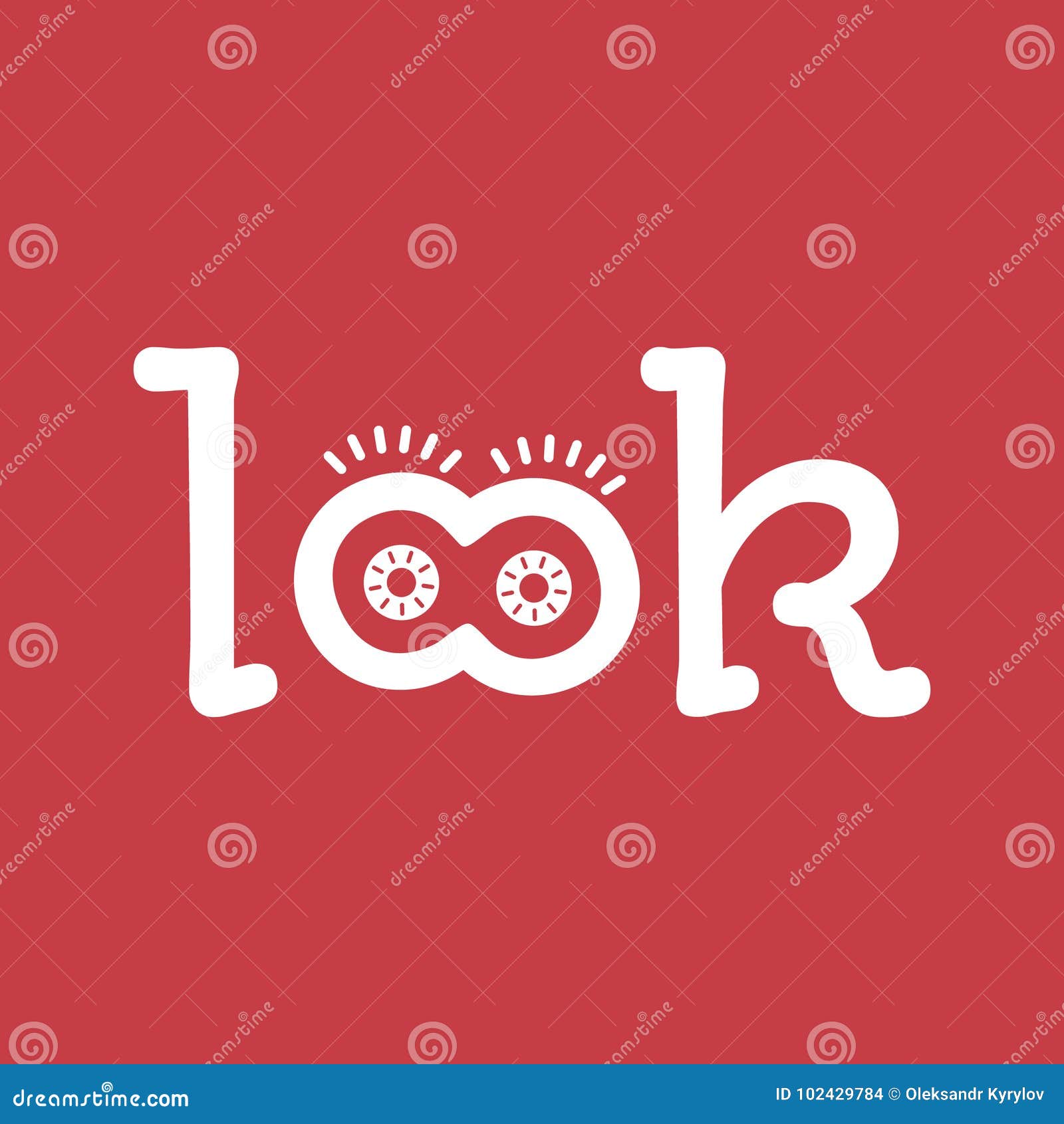 3D Word Look On Yellow Background Royalty-Free Stock Image ...