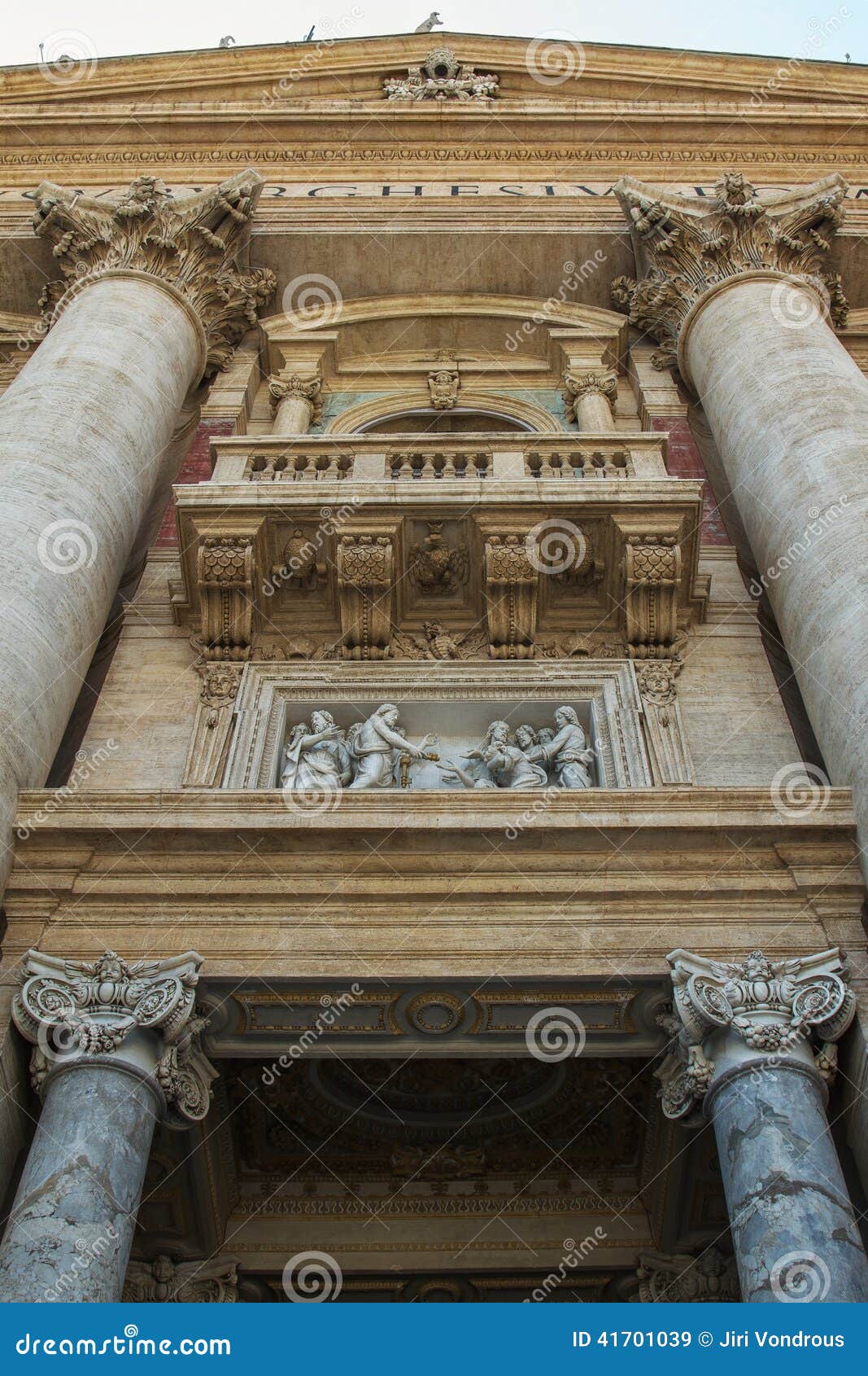 Look Up To Main Balcony, St. Peter S Basilica Editorial Stock Image ...