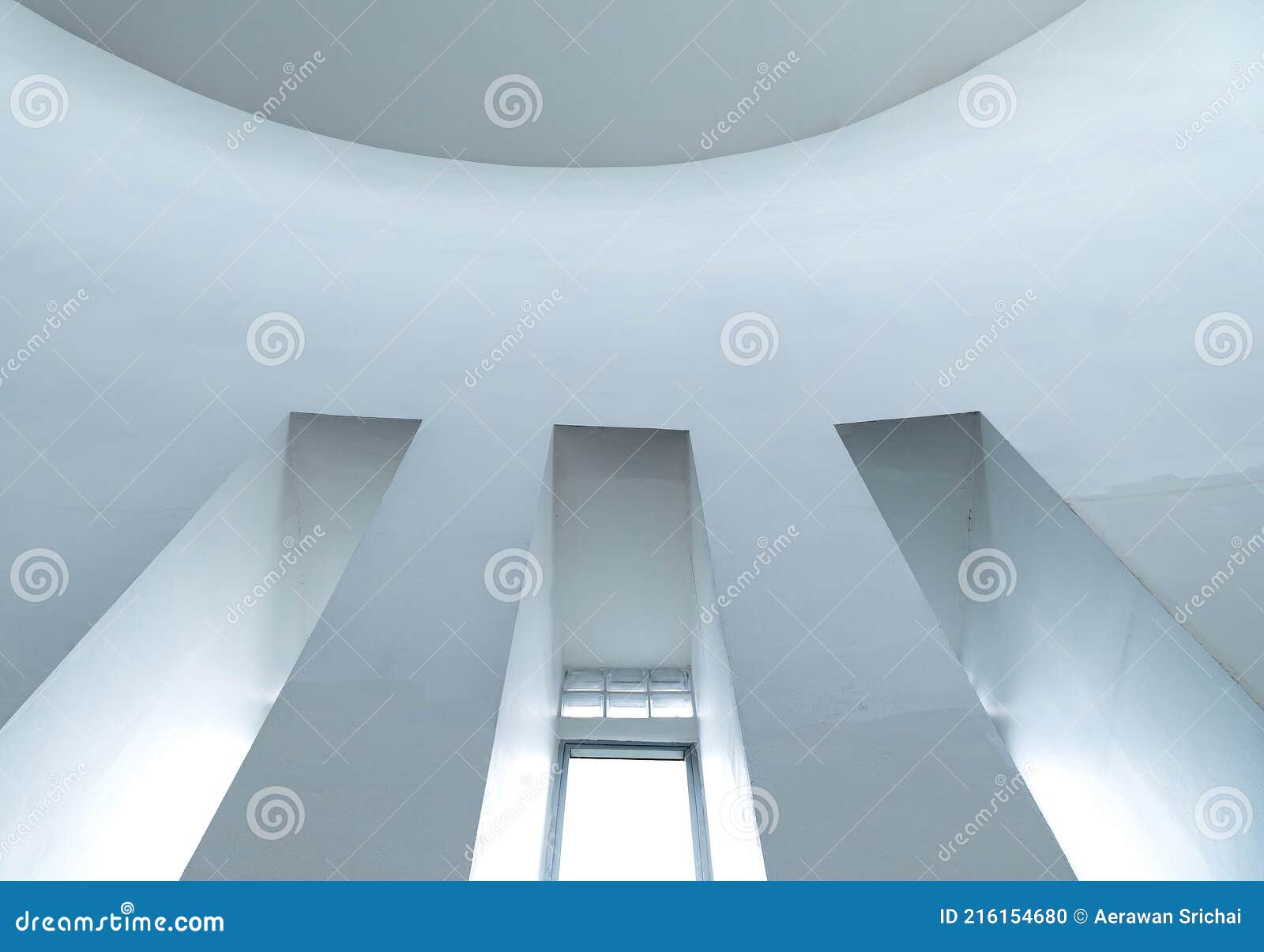 Vertical Gap for Ventilation in Building. Stock Photo - Image of high ...