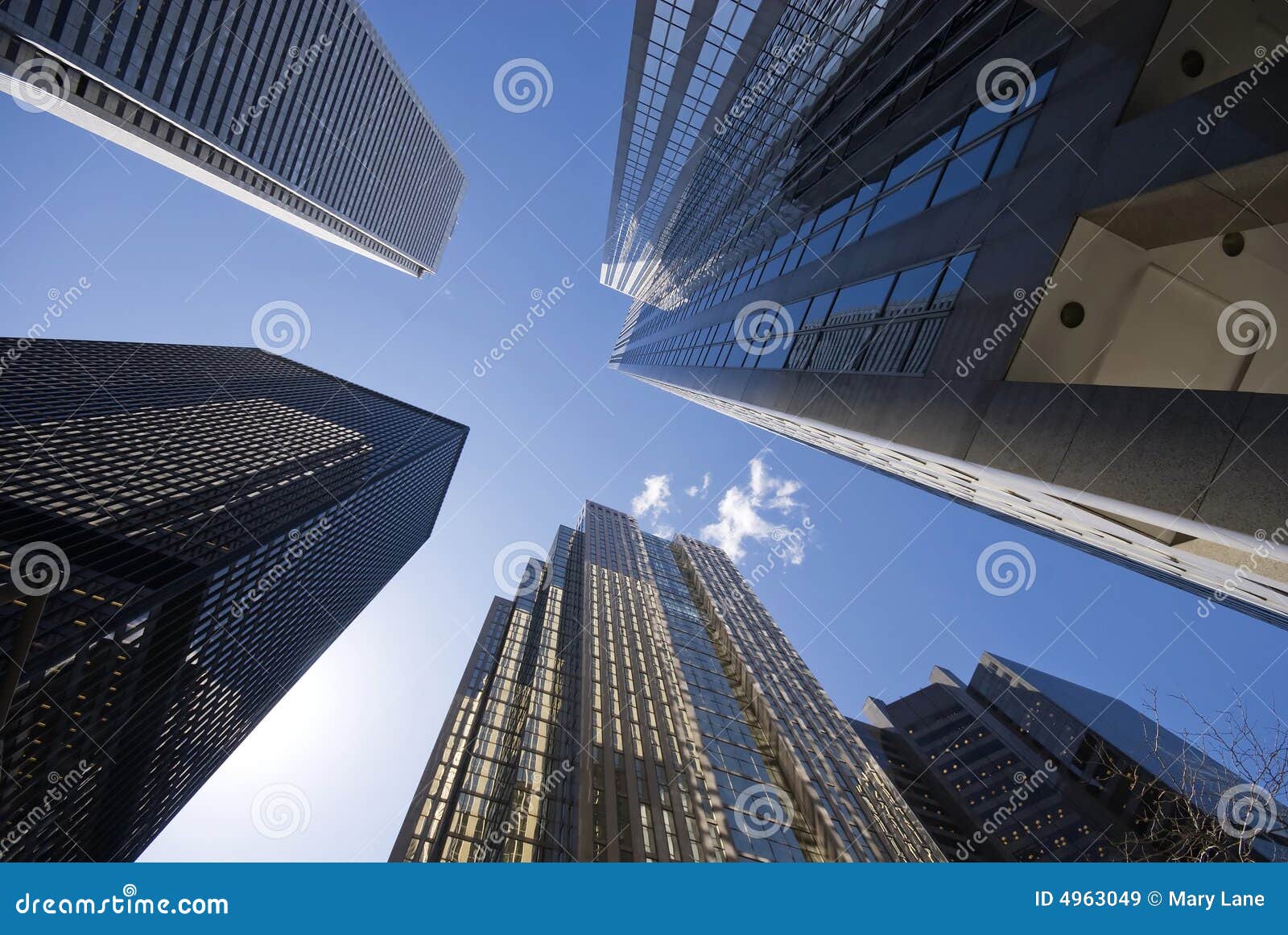 Look WAY Up stock image. Image of urban, skyscrapers, repetition - 4963049