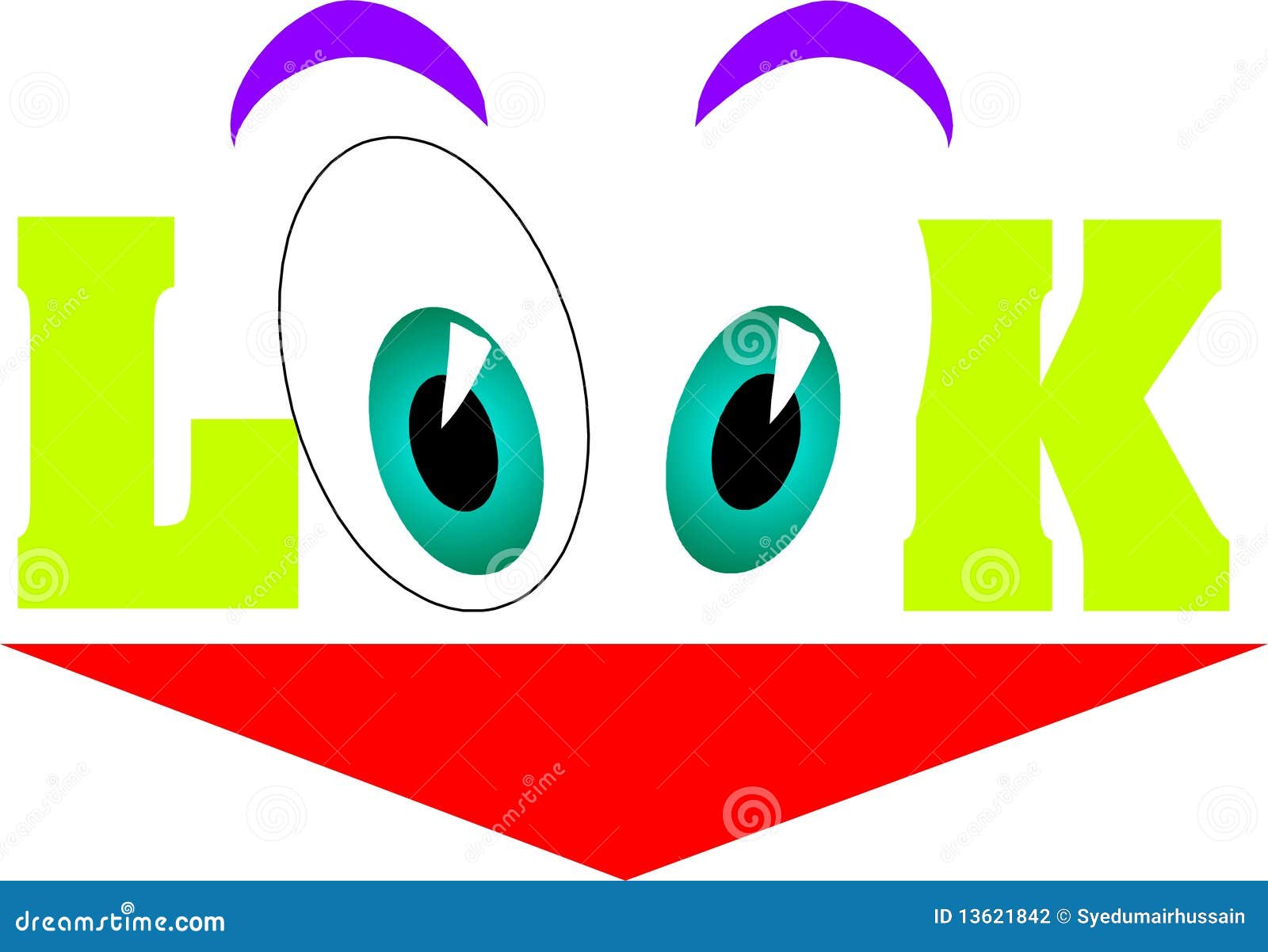 Look word stock vector. Illustration of staring, stare - 13621842