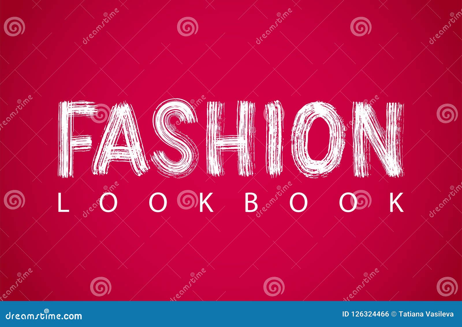 Lookbook Text Logo. Vector Illustration Isolated On White Background ...