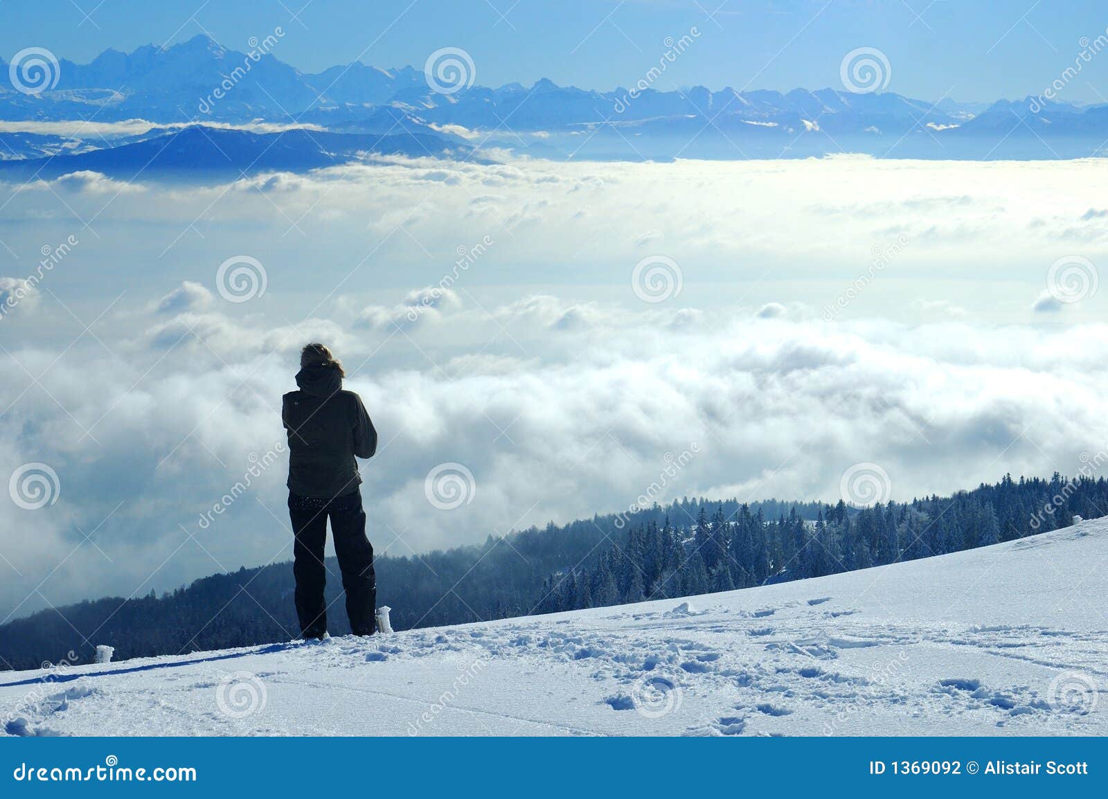 Looking across the valley stock photo. Image of freezing - 1369092