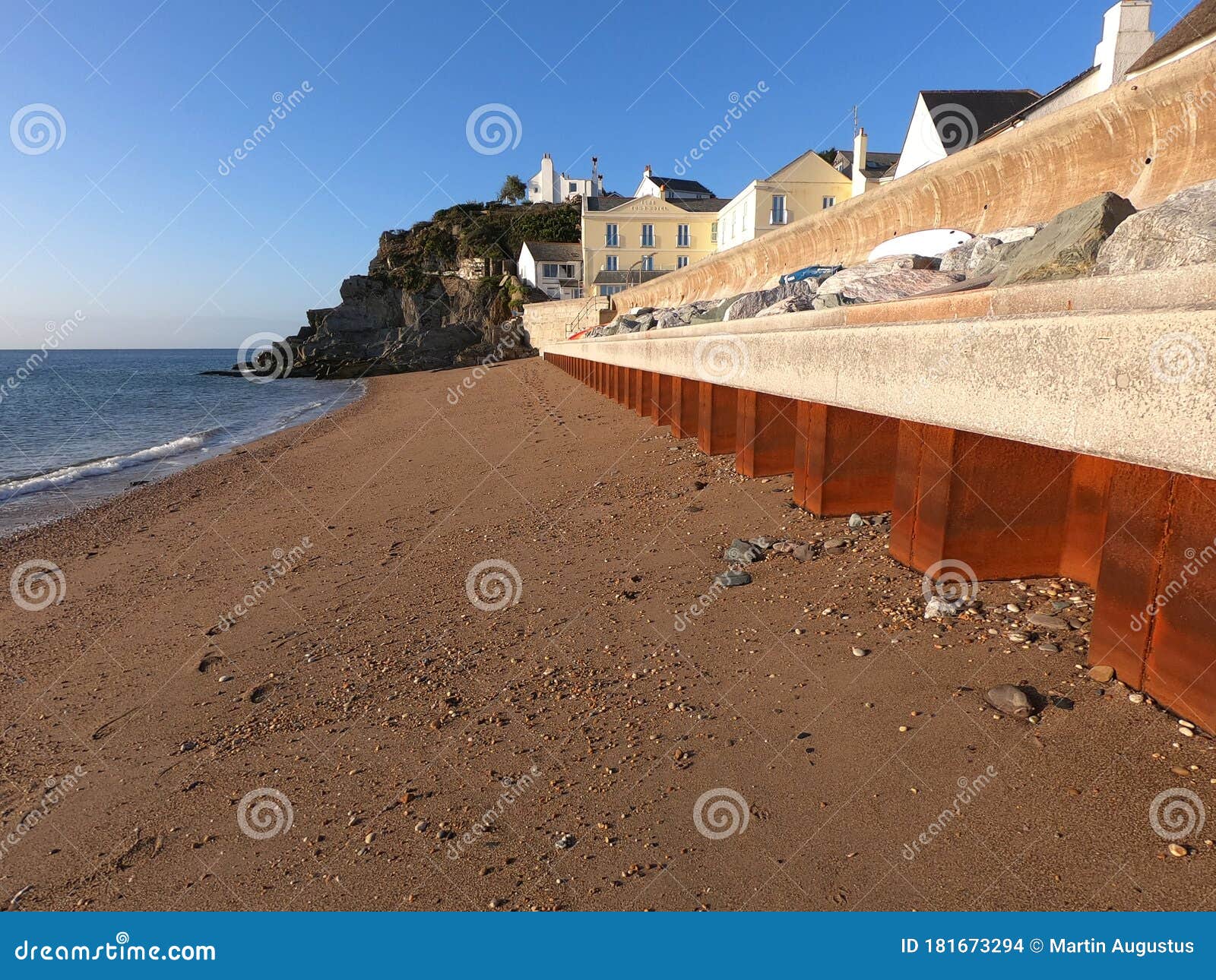 On the Beach at Torcross Devon Stock Photo - Image of esplanade ...