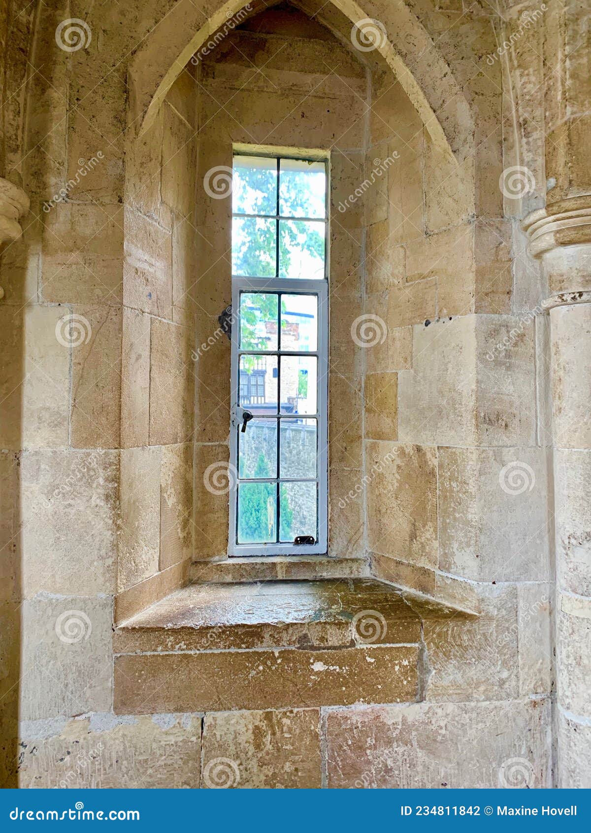 Looking through an Ancient Window Stock Photo - Image of window, slit ...