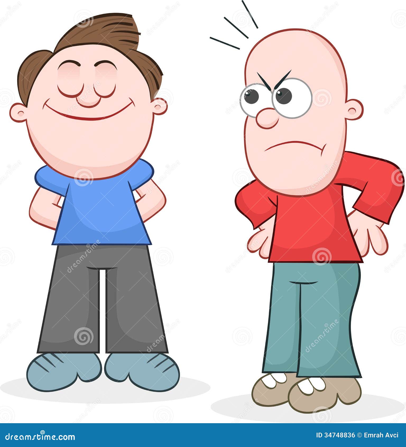 Looking Angry To Haired Man Stock Vector - Illustration of back ...