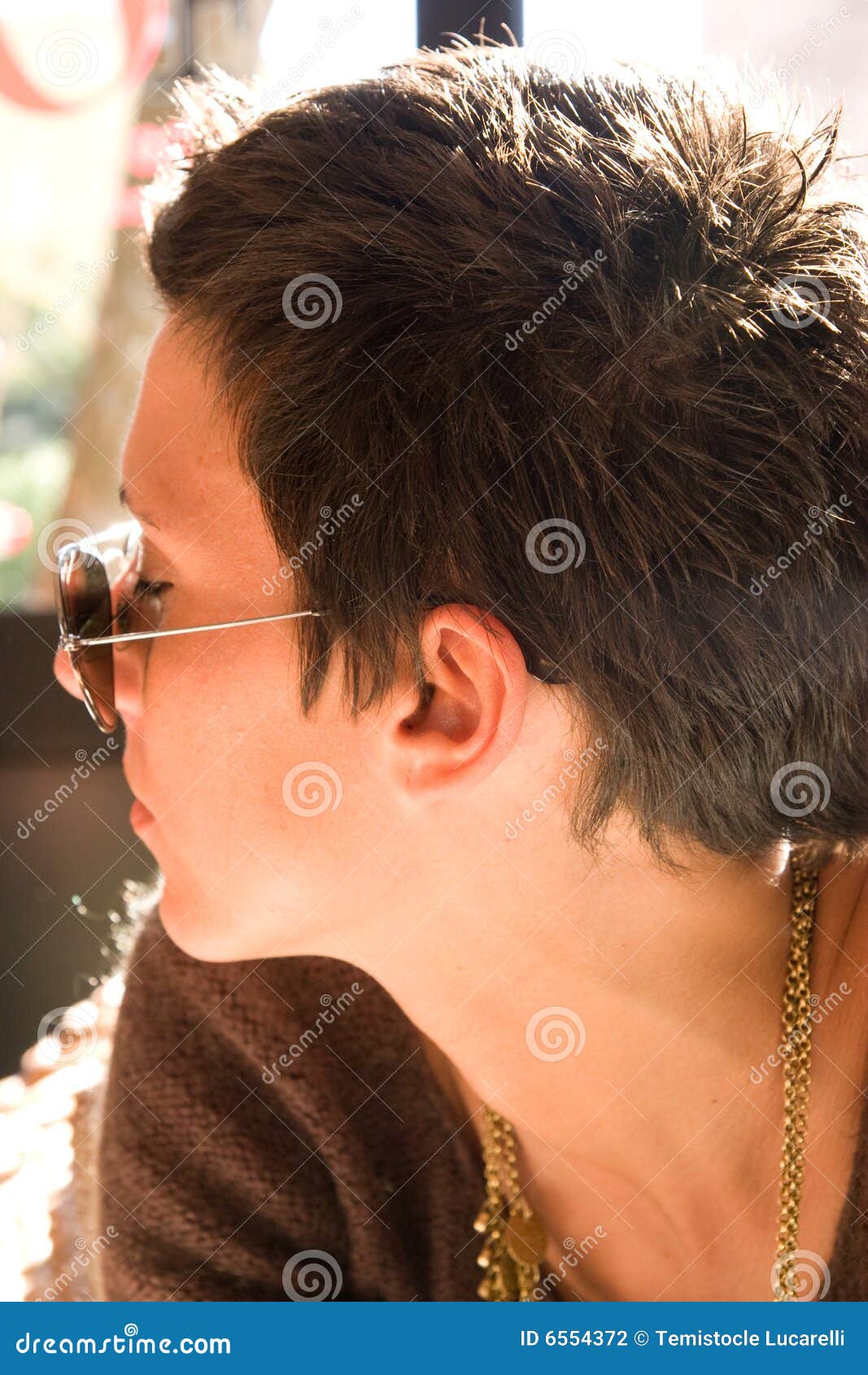 Looking around stock photo. Image of complexion, attractive - 6554372