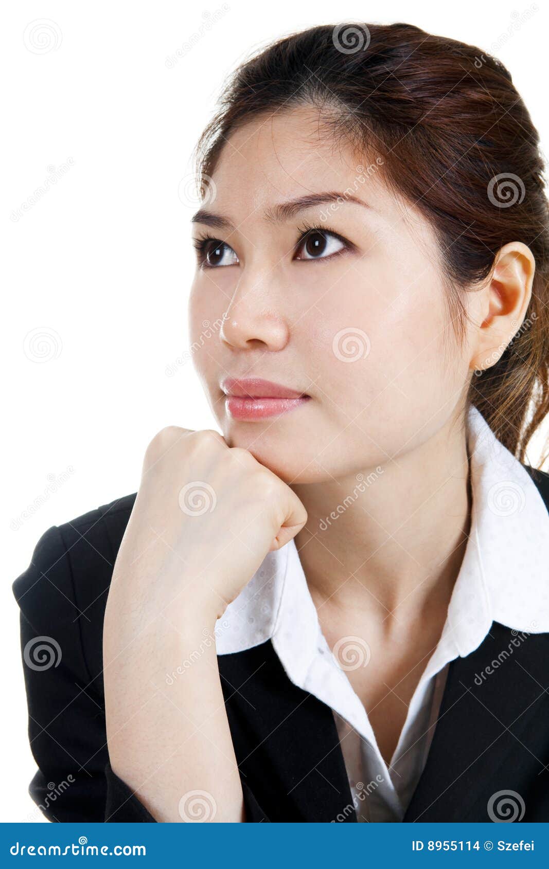 Looking away stock photo. Image of attire, female, facial - 8955114