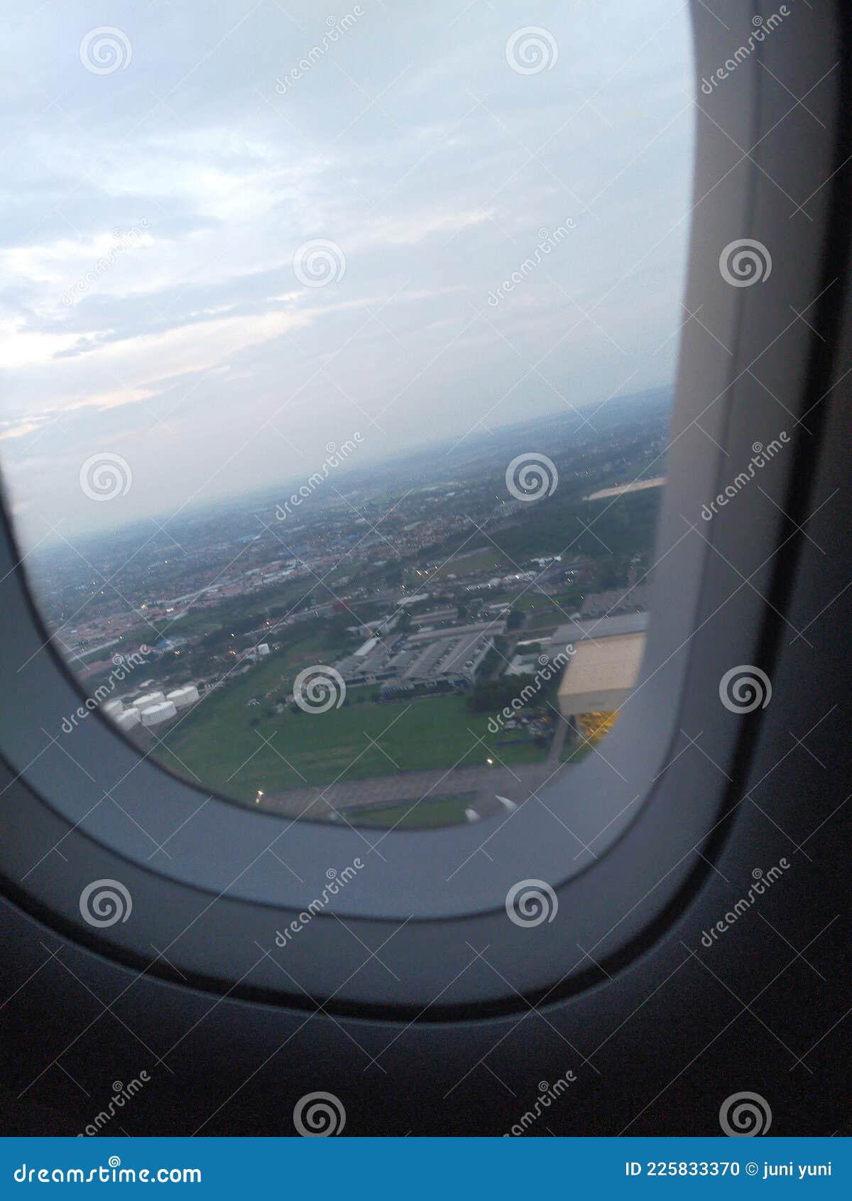 Looking Away from the Airplane Window Stock Photo - Image of window ...