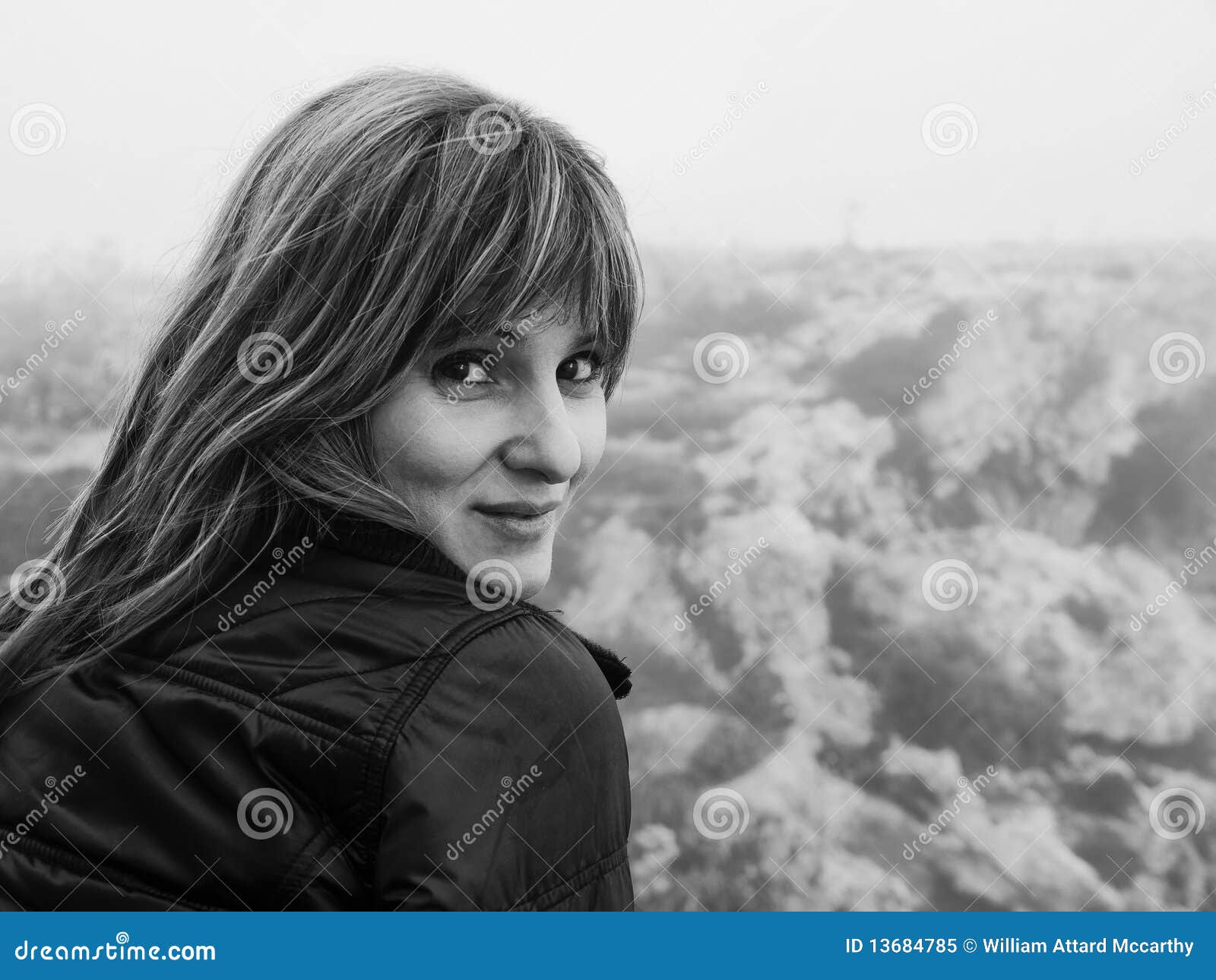 Looking Back stock image. Image of female, outdoor, model - 13684785