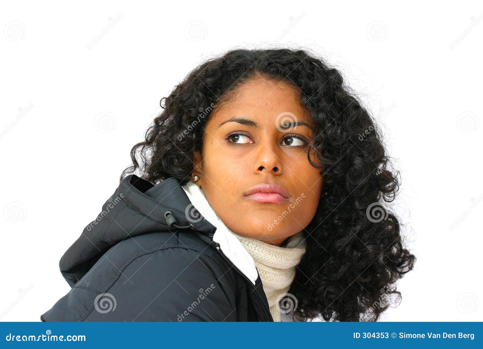 Looking back stock image. Image of isolated, happy, beauty - 304353