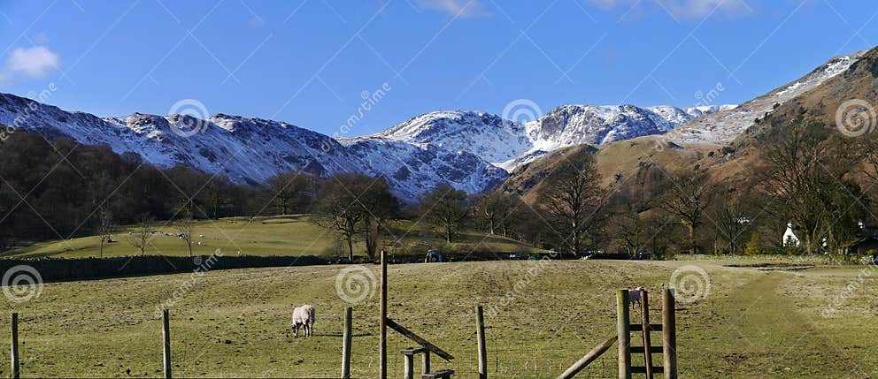 Looking Back To Deepdale, Panoramic Stock Photo - Image of panoramic ...