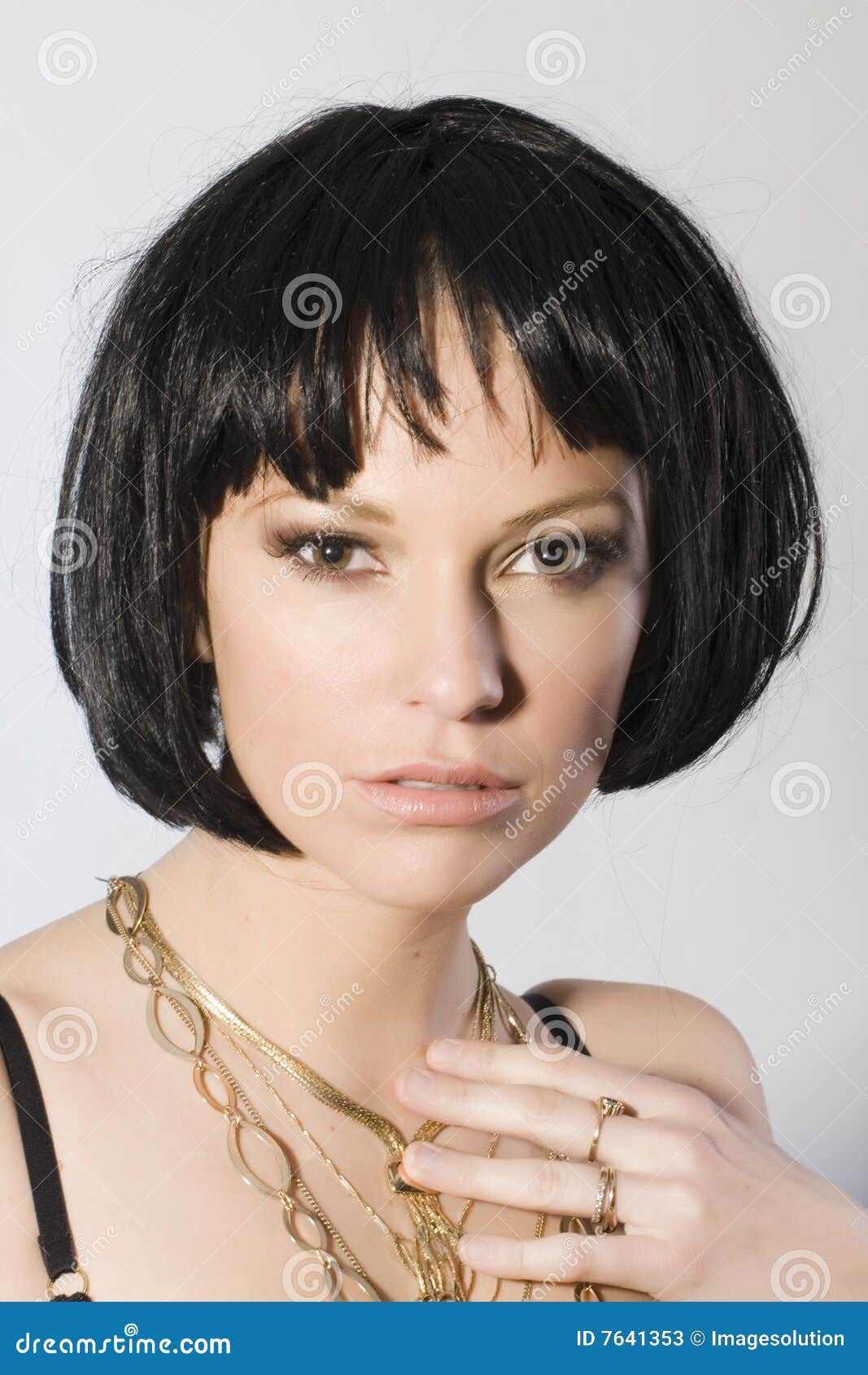 Looking beautiful stock image. Image of makeup, gorgeous - 7641353