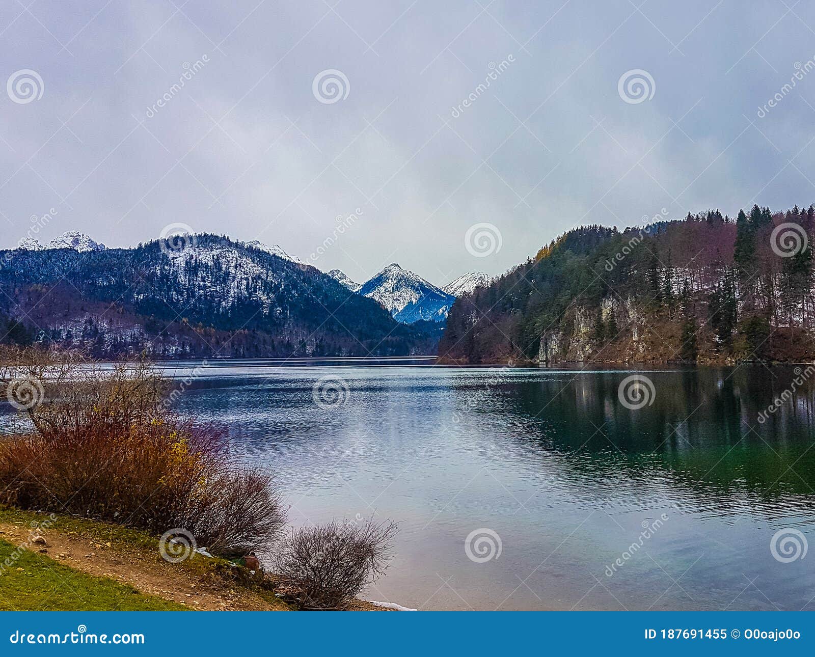 Looking Beyond the Mountains Stock Image - Image of reflection ...
