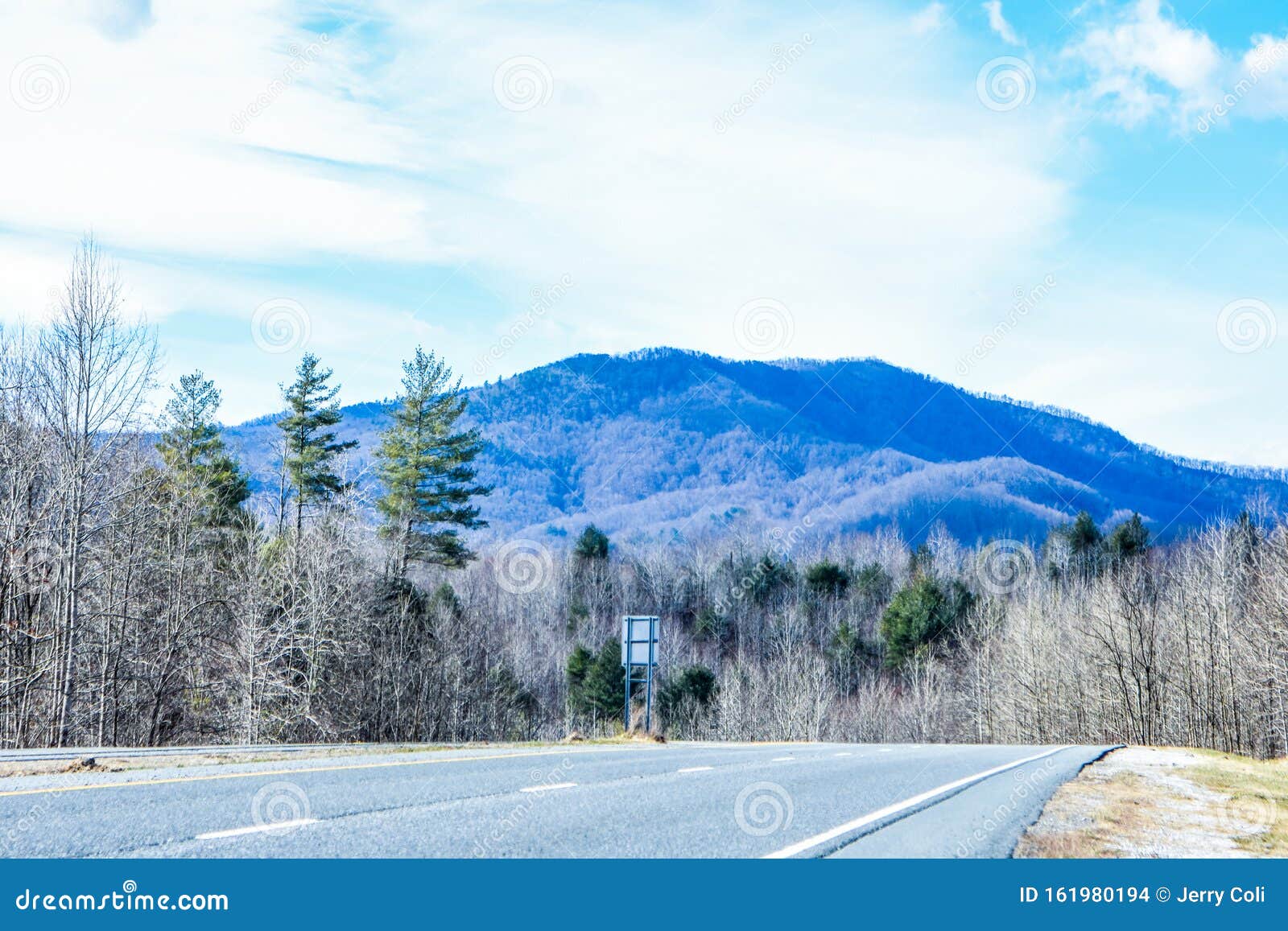 View of the Blue Ridge Mountains from Linville, NC Stock Photo - Image ...