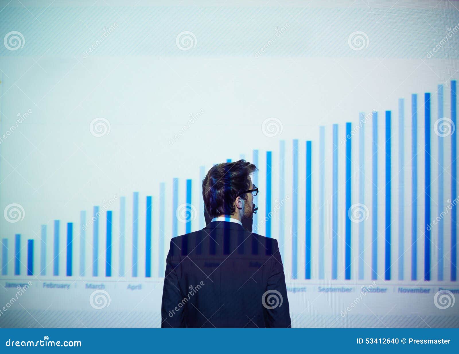 Looking at chart stock photo. Image of increase, information - 53412640