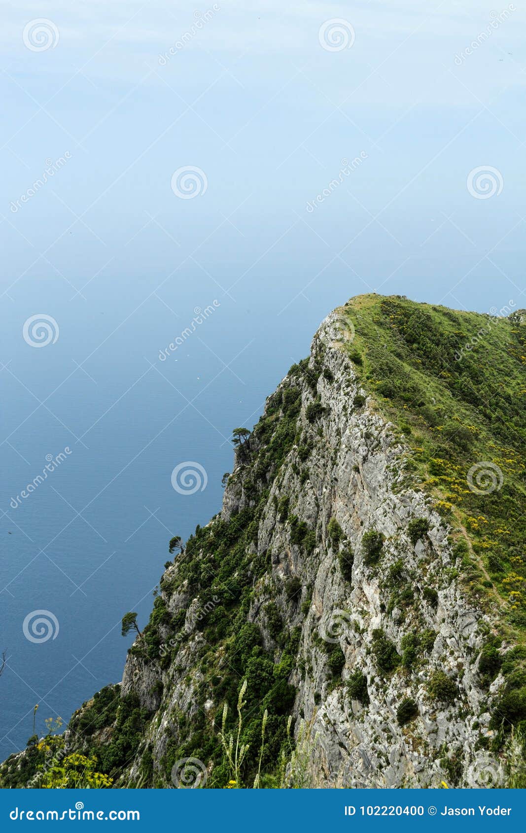 Cliffs of Capri stock photo. Image of vacation, coast - 102220400