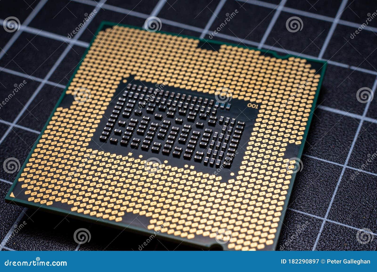 Looking Close Up at the Cpu Socket Pins on the Motherboard Stock Image ...