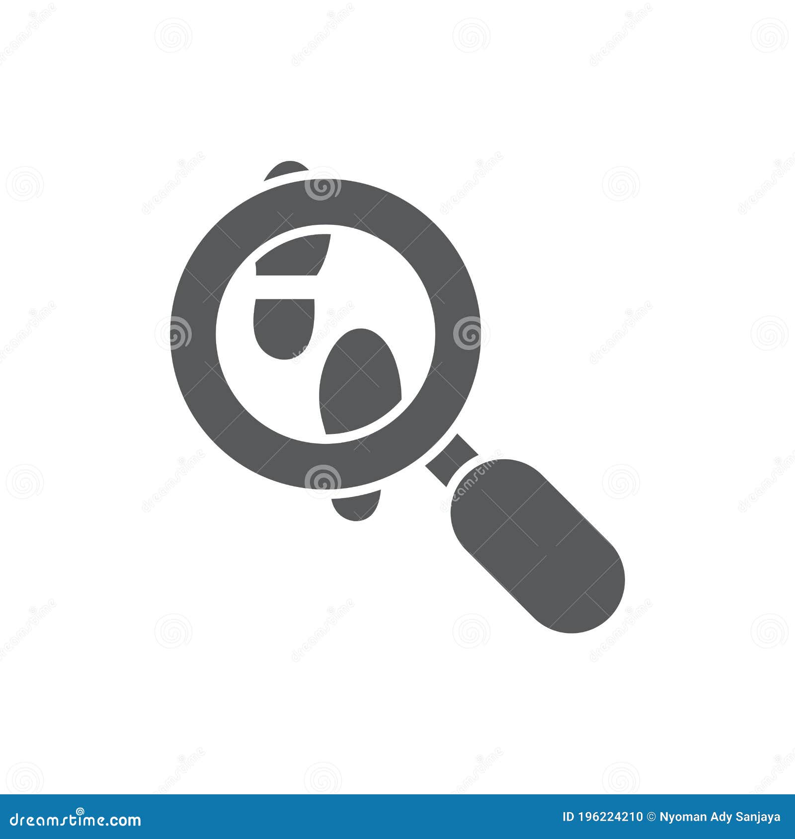 Looking for Clues Vector Icon Symbol Finding Isolated on White ...