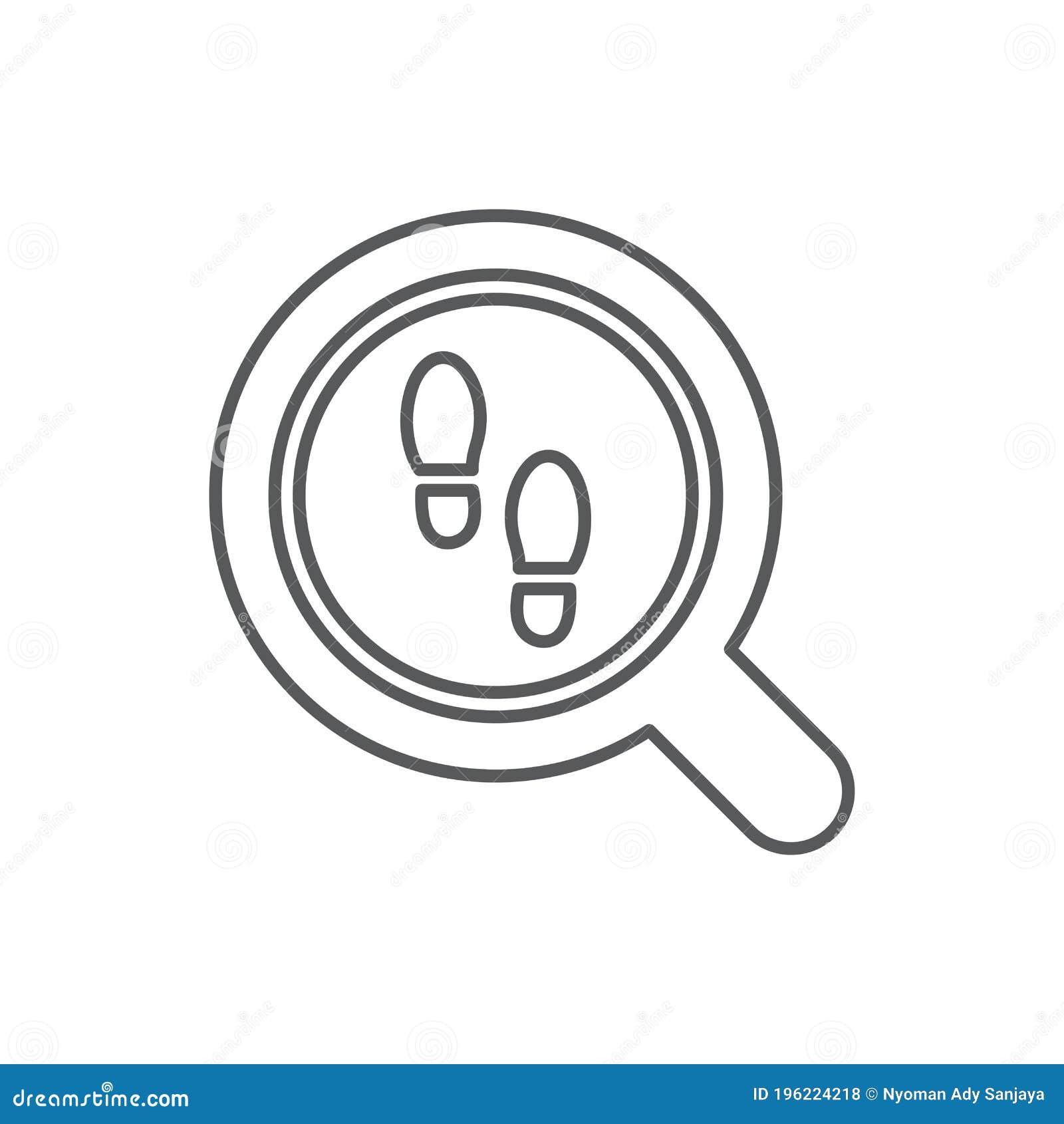 Looking for Clues Vector Icon Symbol Finding Isolated on White ...