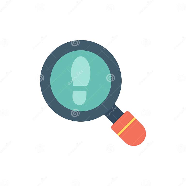 Looking for Clues Vector Icon Symbol Finding Isolated on White ...